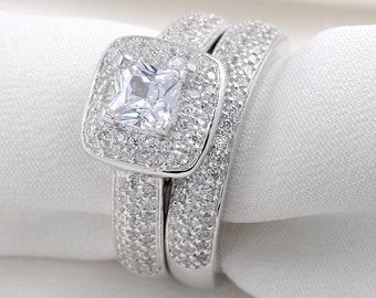 Engagement Ring Set - Etsy