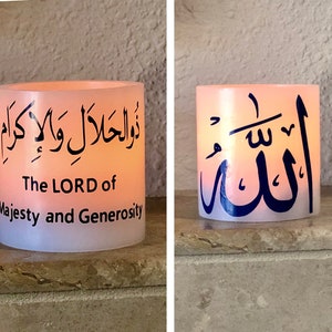 6 Panjatan Pak LED Candles, Islamic Home Decor, Muharram, Moharram ...