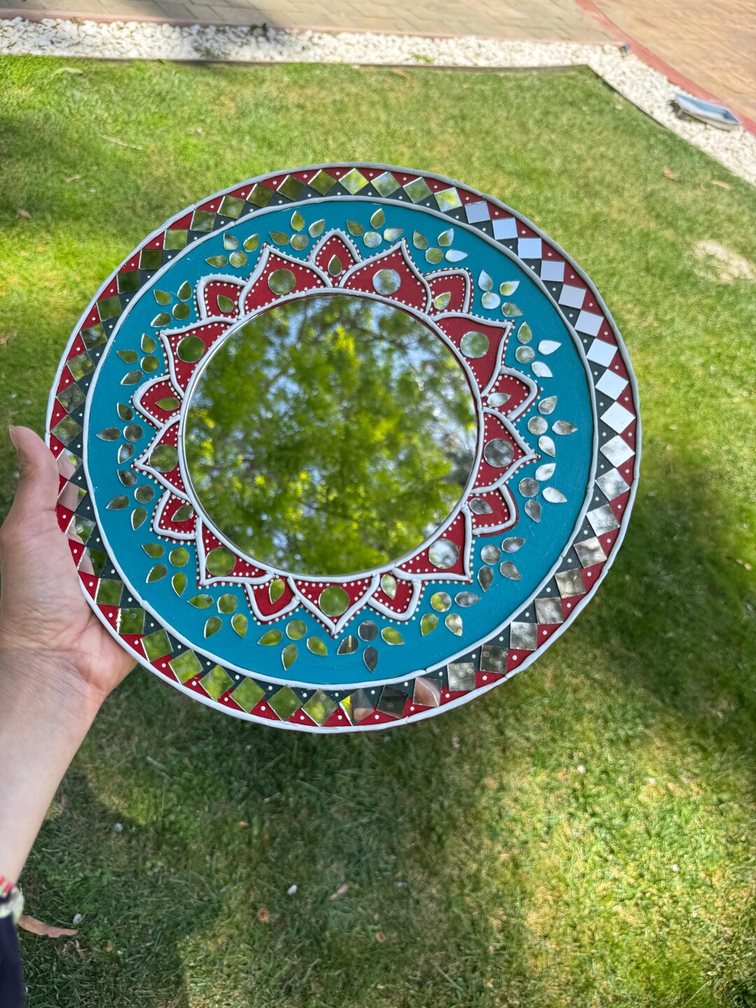 Lippan Art Wall Decor, Lippan Art Mirror, Lippan Wall Art, Decorative ...