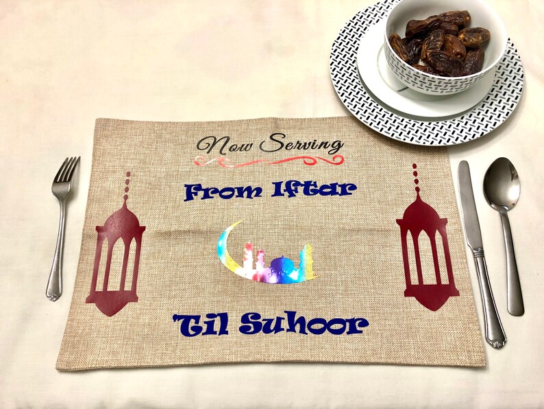 Ramadan Handmade Placemat Sets Islamic Decor Ramadan Iftar - Etsy