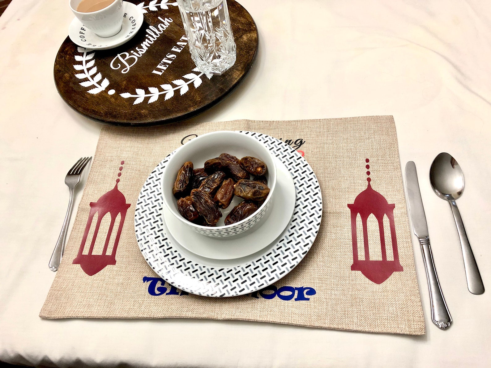 Ramadan handmade placemat sets Islamic decor Ramadan Iftar | Etsy