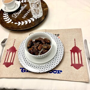 Ramadan Handmade Placemat Sets, Islamic Decor, Ramadan Iftar ...