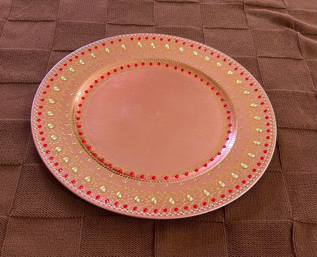 Henna Thaal, Diwali Home Decor, Indian Festival, Mehndi Thaal, Indian ...