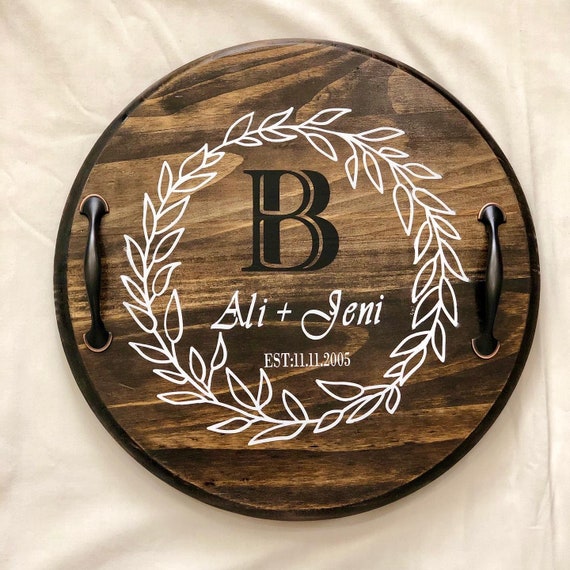 Personalized Serving Tray Personalized Wedding Gift - Etsy