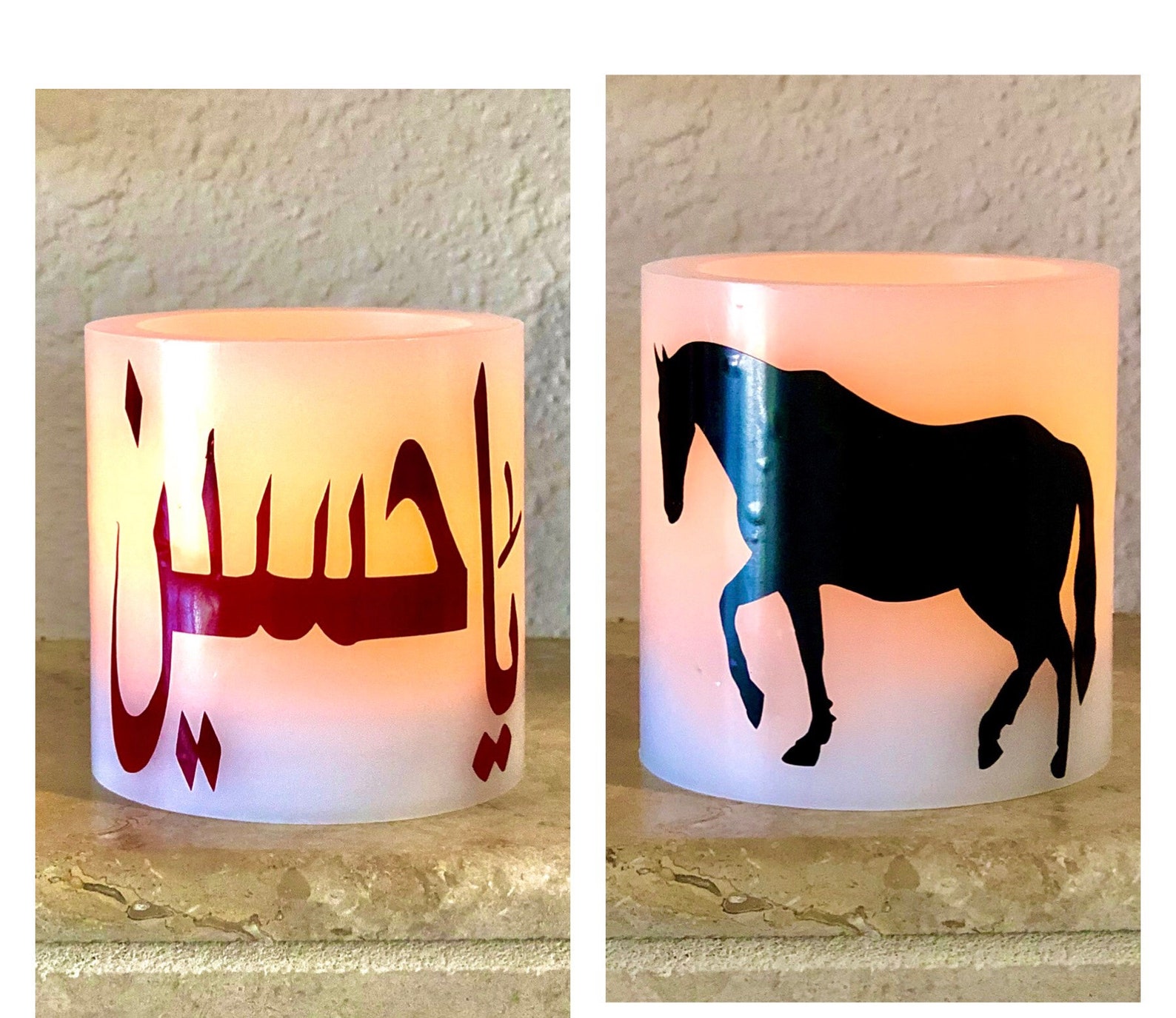 6 Panjatan Pak LED Candles Islamic Home Decor Muharram - Etsy