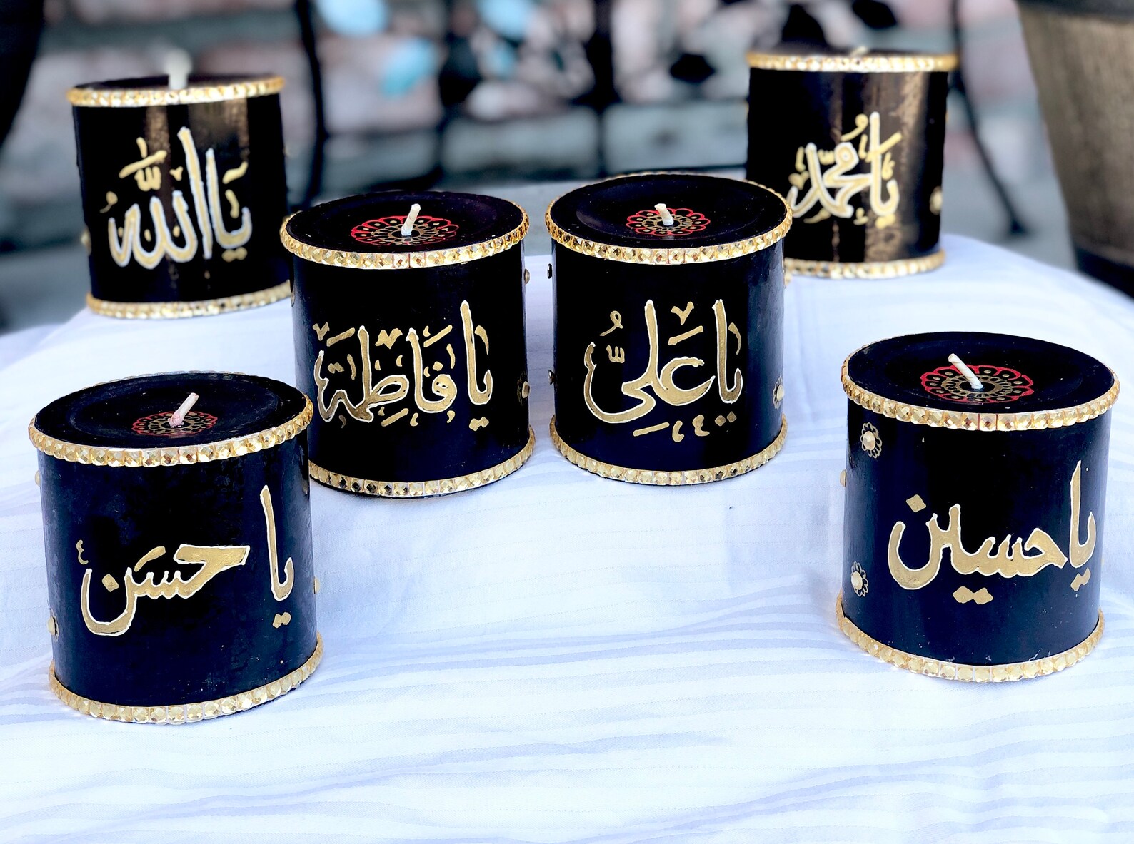 Panjatan Candles Islamic Wall Art Islamic Home Decor | Etsy