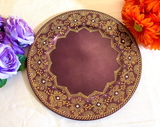 Henna Thaal, Diwali Home Decor, Indian Festival, Mehndi Thaal, Indian ...