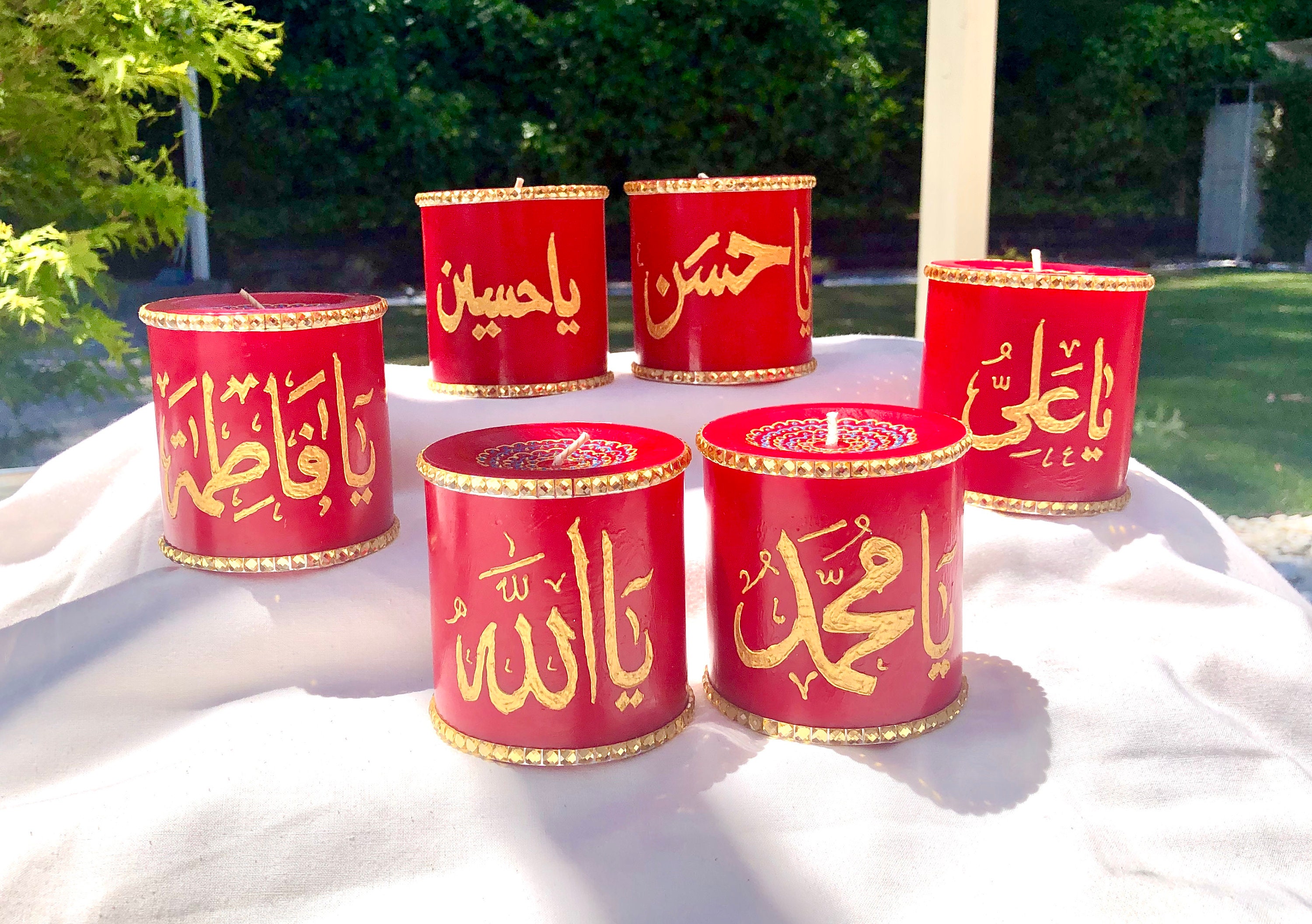 Panjatan Candles Islamic Wall Art Islamic Home Decor | Etsy