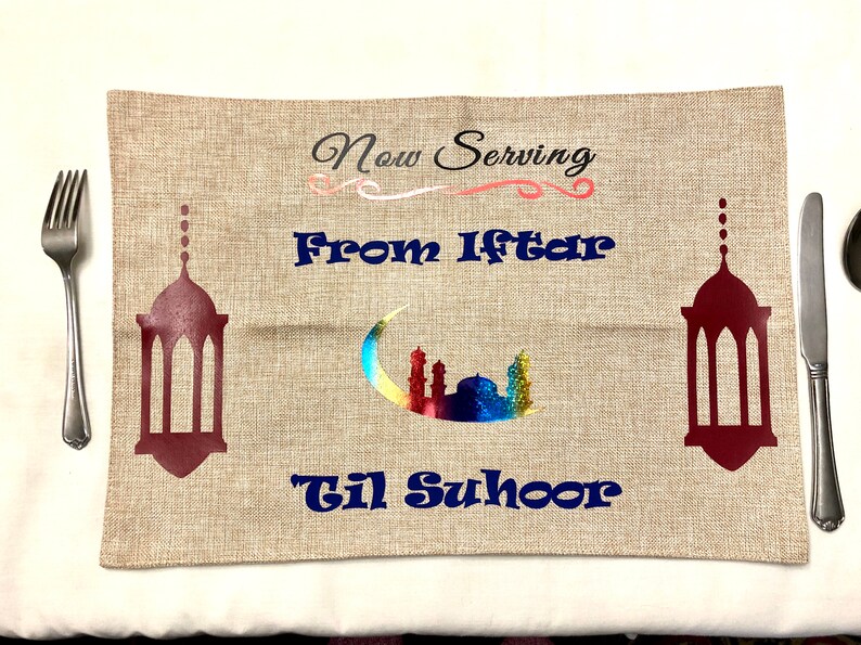Ramadan Handmade Placemat Sets Islamic Decor Ramadan Iftar - Etsy