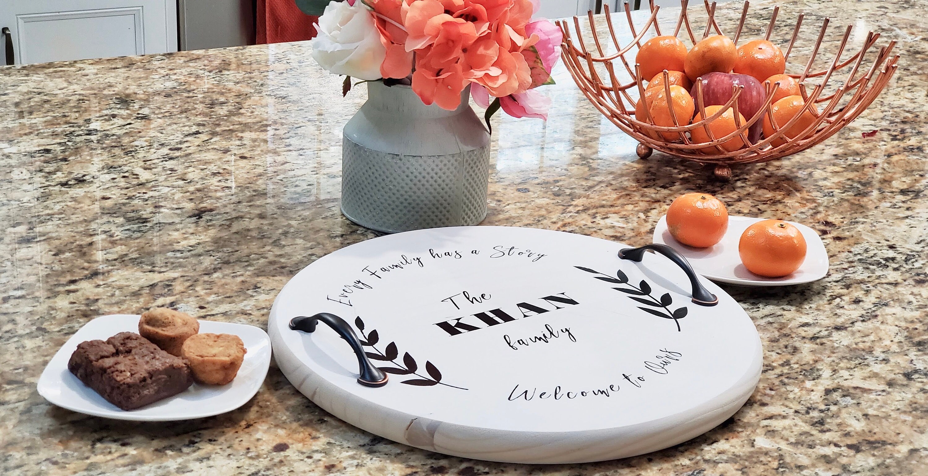 Custom Serving Tray, Personalized Handmade Gift, Wedding Gift ...