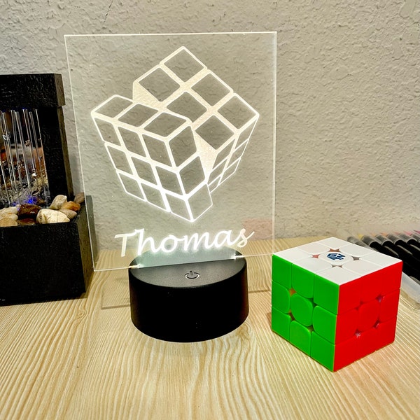 Rubik’s Cube Lamp - Etsy