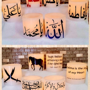 6 Panjatan Pak LED Candles, Islamic Home Decor, Muharram, Moharram ...