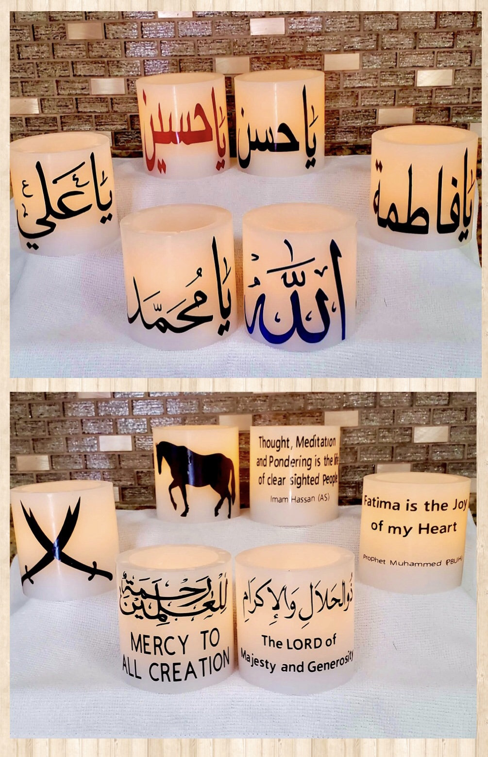6 Panjatan Pak LED Candles Islamic Home Decor Muharram - Etsy