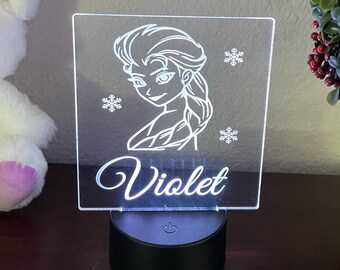 Frozen Night Light - Etsy
