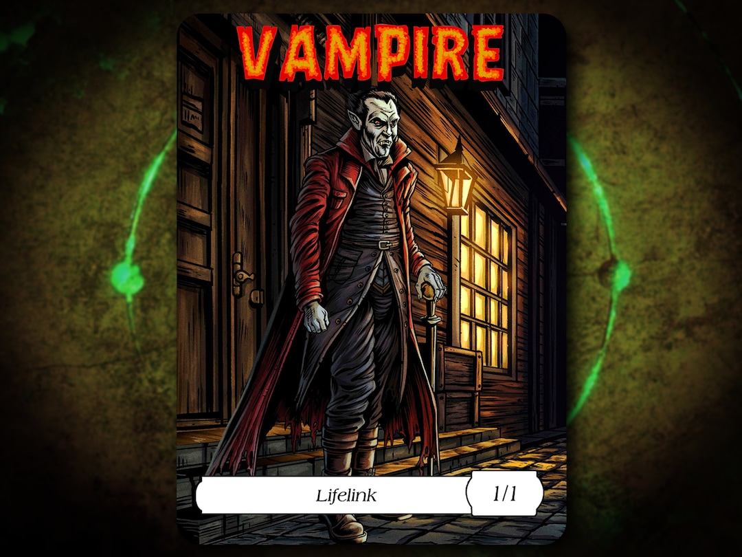 Vampire 1/1 Full Art Token [by Darkside Tokens] Magic the Gathering MTG ...