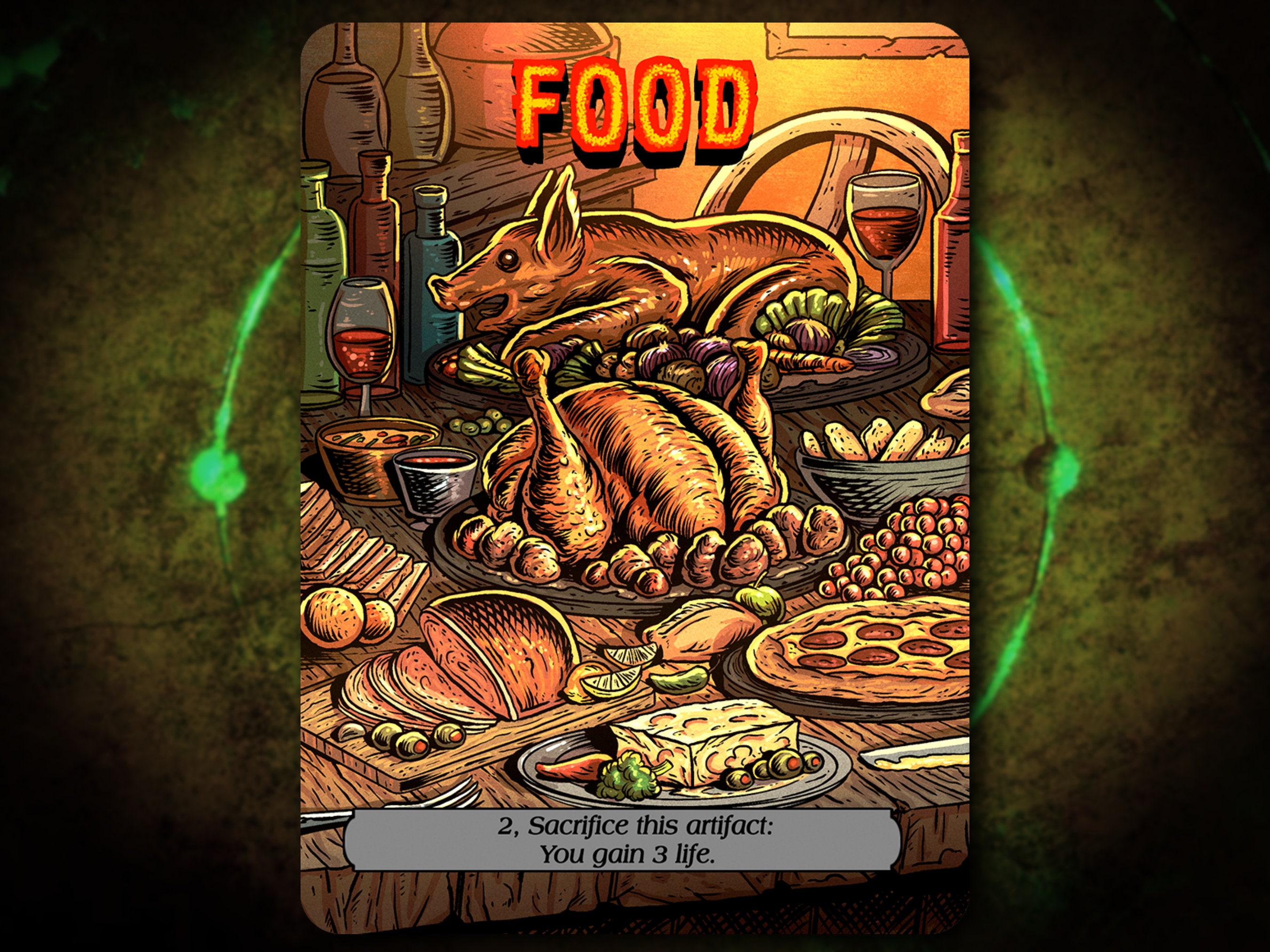 FOOD Full Art Token by Darkside Tokens Magic the Gathering MTG - Etsy