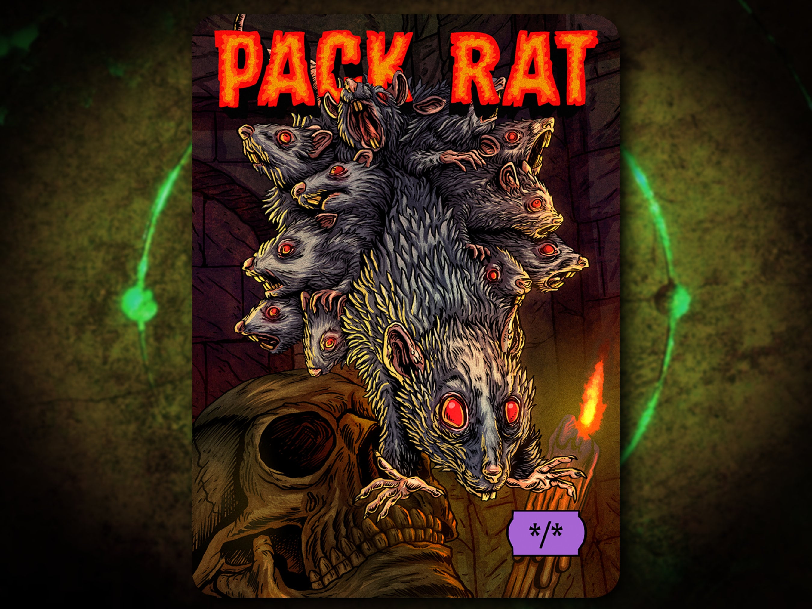 Pack Rat / Full Art Token by Darkside Tokens Magic the Gathering MTG - Etsy