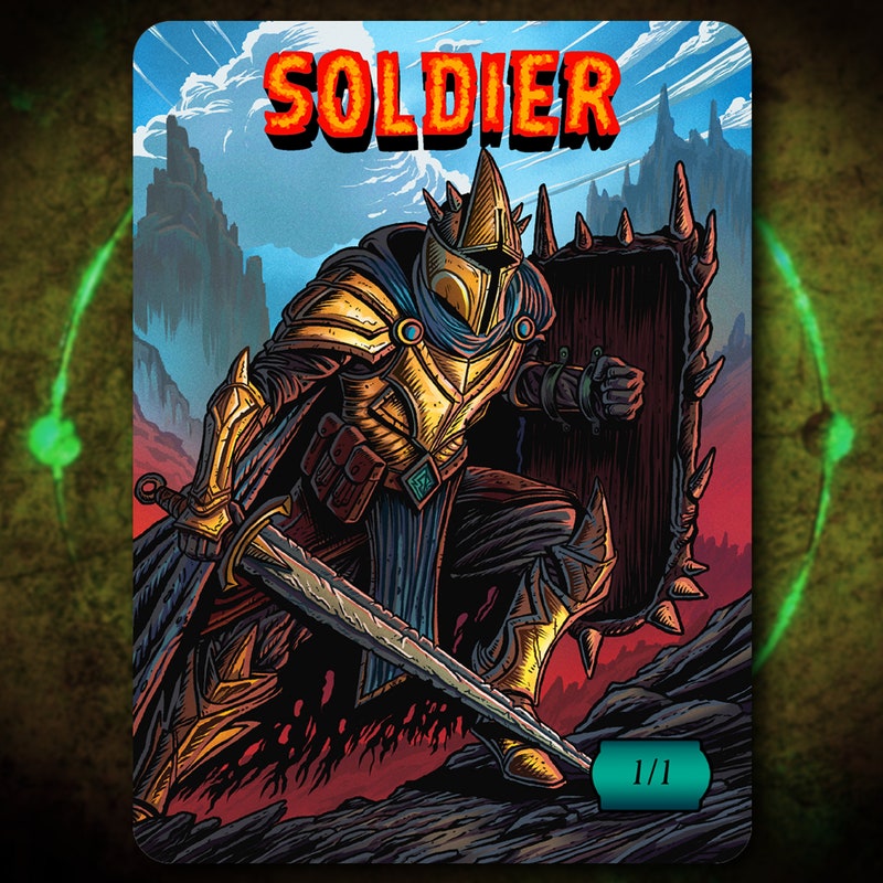 Soldier Token 1/1 - Etsy
