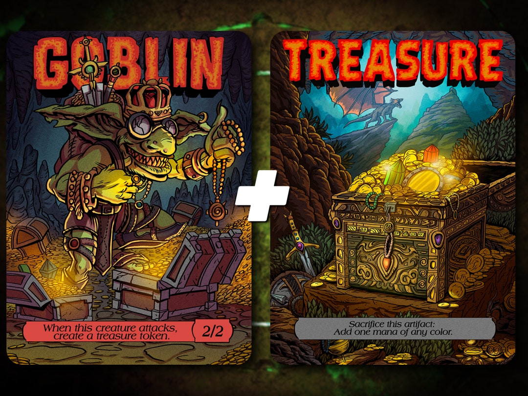 Goblin Shaman 2/2 + TREASURE Full Art Tokens [by Darkside Tokens] Magic ...