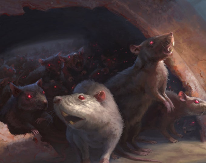 50 Card Rat Collection Lot Magic: the Gathering MTG W/ Rares Great Gift ...