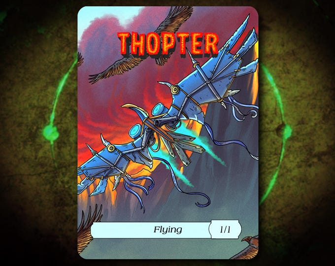 Thopter Token - Custom Altered MTG Magic the Gathering Fantasy Board ...