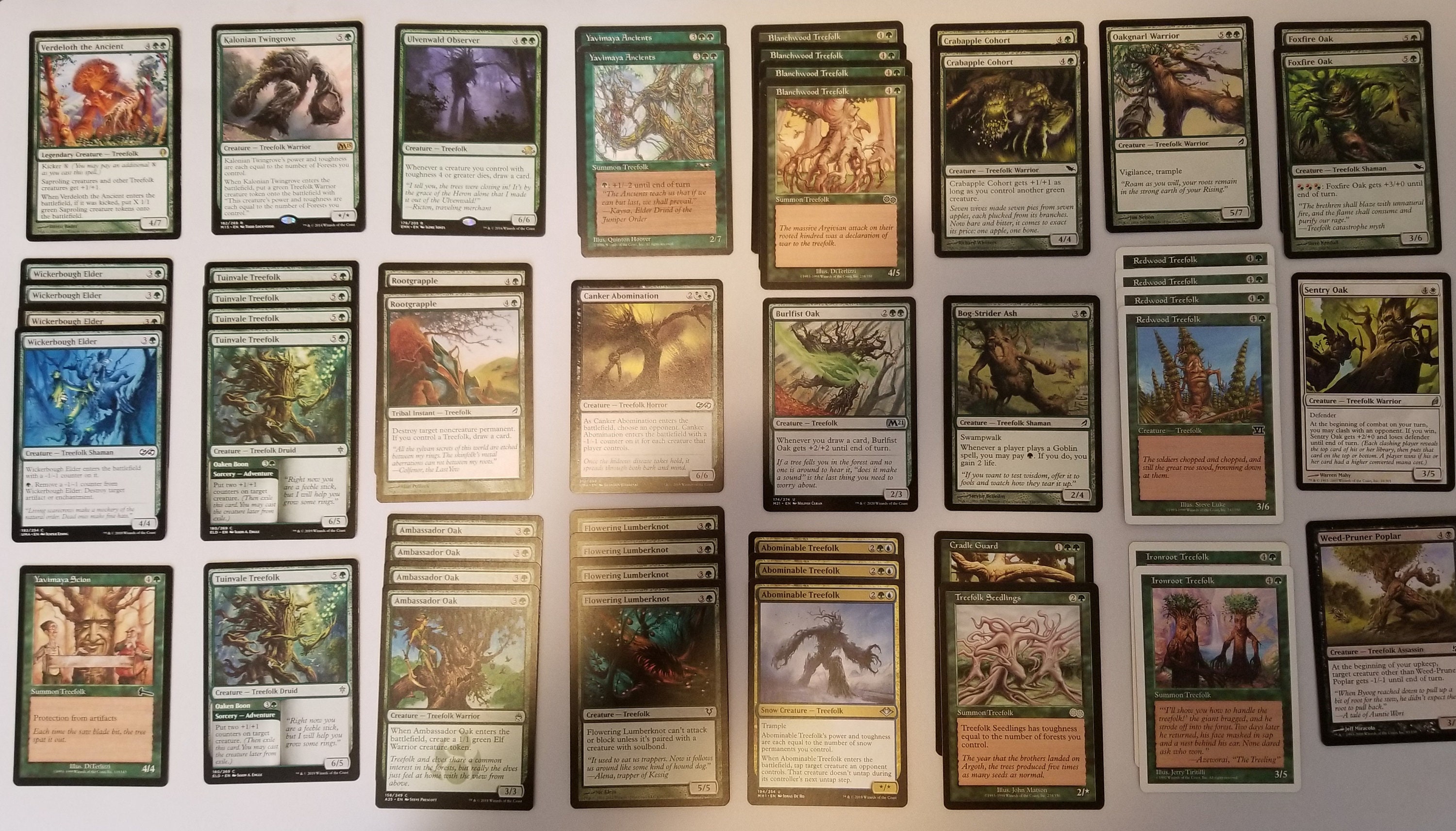 50 Card Treefolk Collection Lot Magic: the Gathering MTG W/ - Etsy