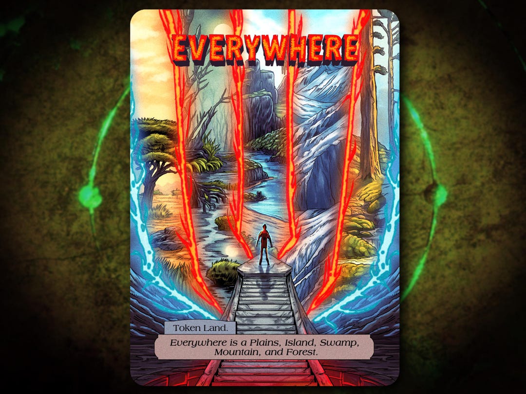 Everywhere Full Art Land Token [by Darkside Tokens] Magic the Gathering MTG! - Etsy