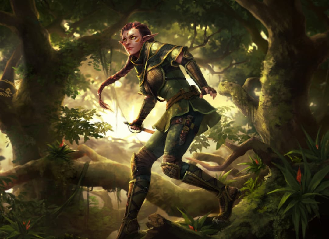 50 Card Elf Collection Lot Magic: the Gathering MTG W/ Rares Great Gift ...