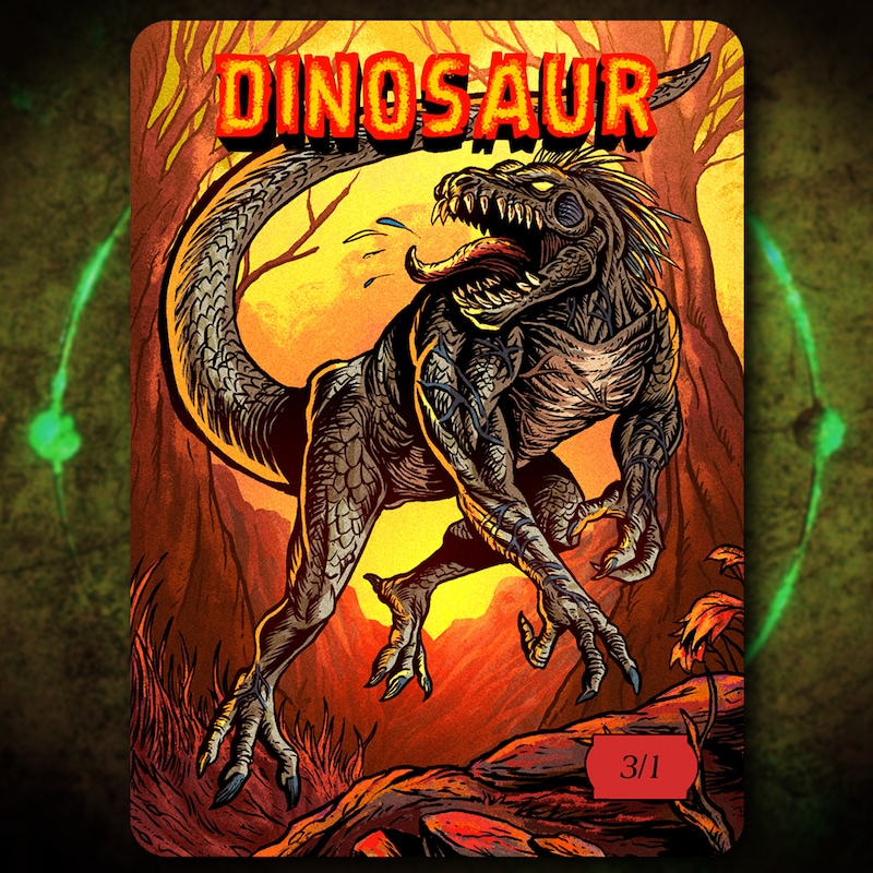 Dinosaur Trading Cards - Etsy