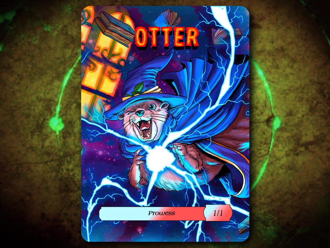 Otter 1/1 Full Art Token [by Darkside Tokens] Magic the Gathering MTG ...