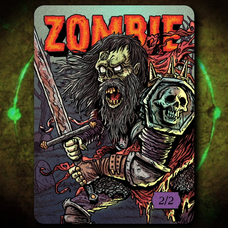 Mtg White Zombie Tokens - Etsy