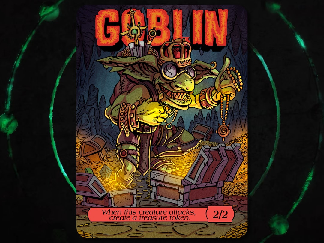 Goblin Shaman 2/2 Full Art Token by Darkside Tokens Magic - Etsy