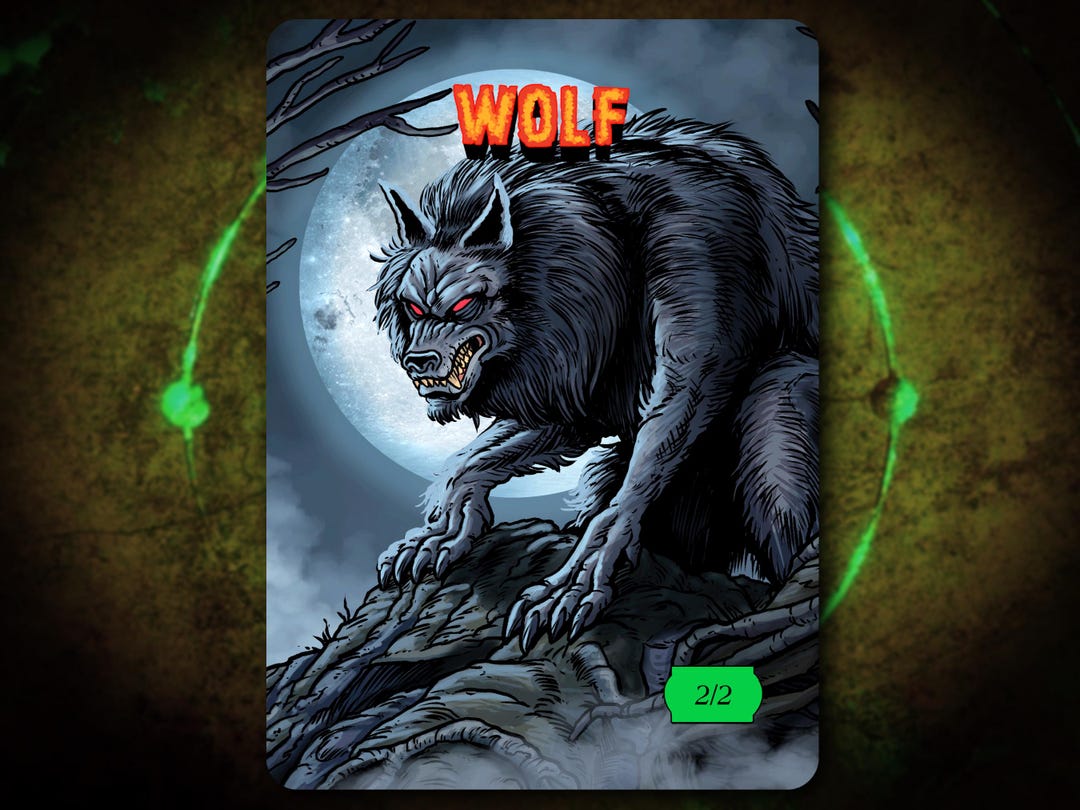 Hand Drawn Wolf Token for Magic the Gathering MTG! - Etsy