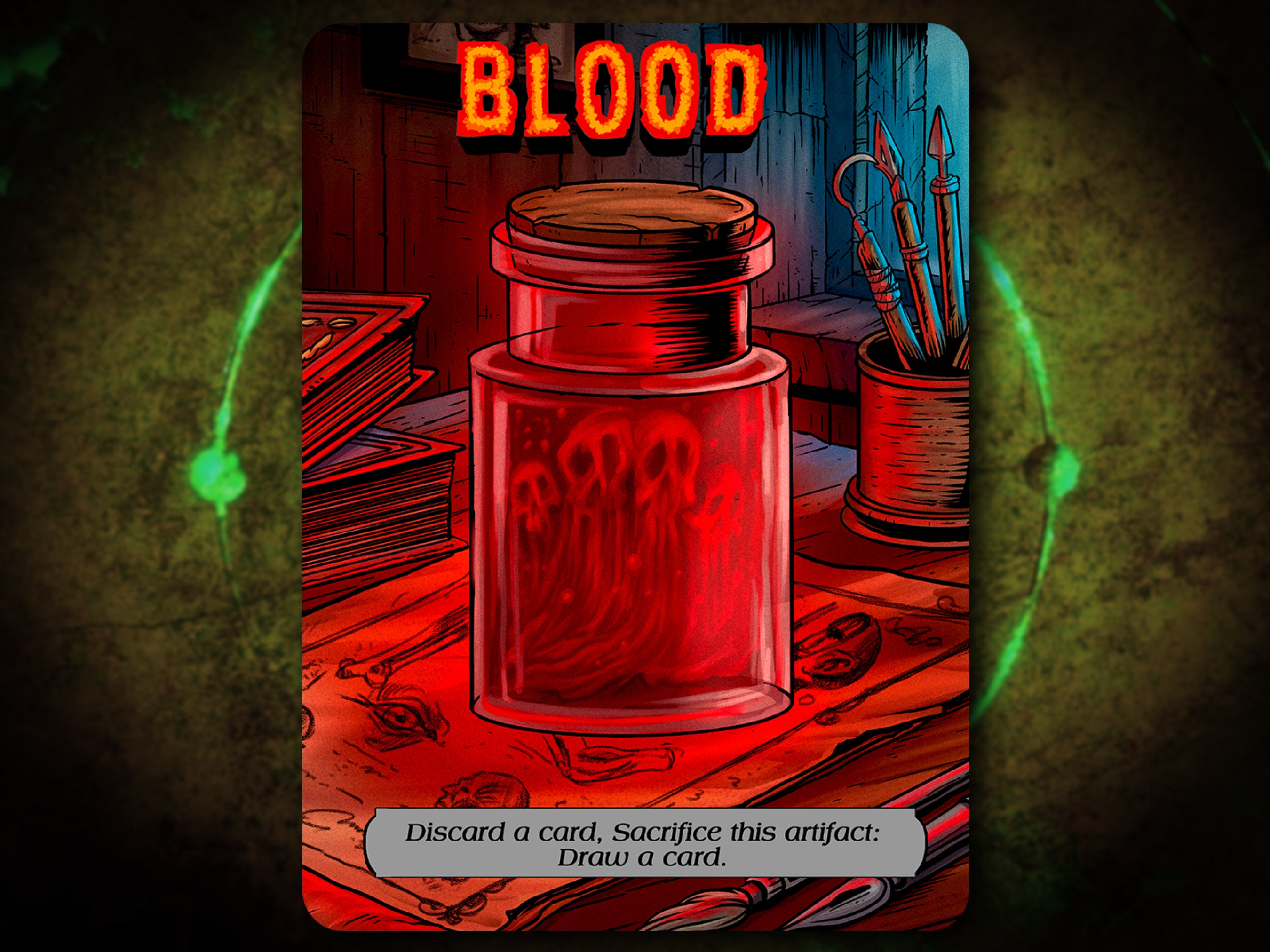 BLOOD Full Art Token by Darkside Tokens Magic the Gathering MTG - Etsy
