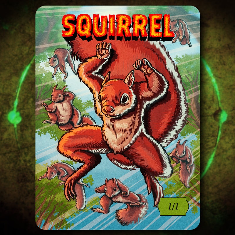 Squirrel Token - Etsy