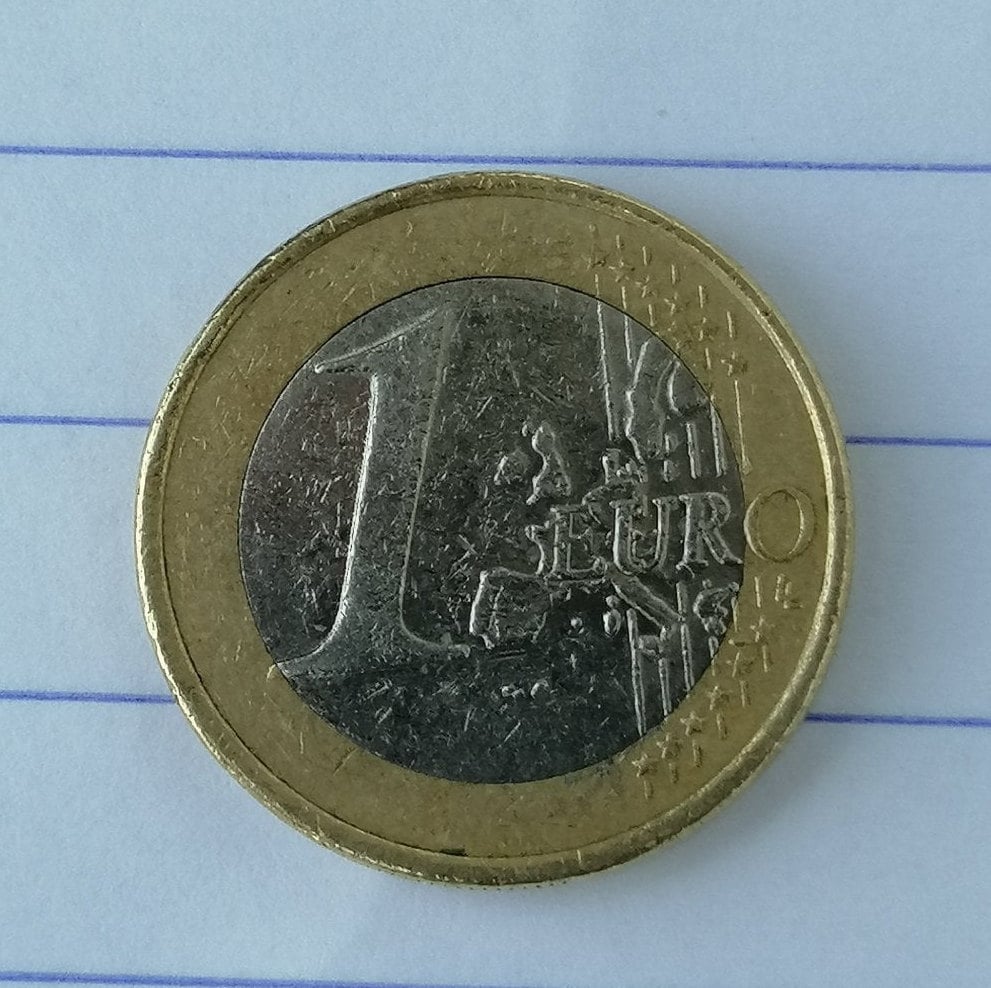 Error 1 euro coin. | Etsy