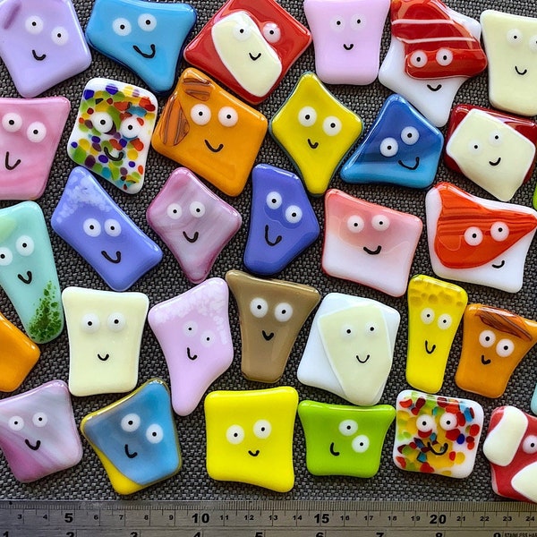 Fused Glass Magnets - Etsy
