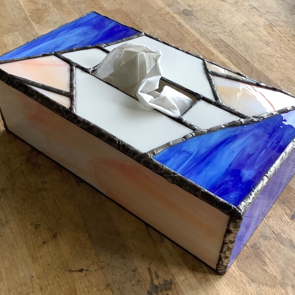 Stained Glass Tissue Box - Etsy