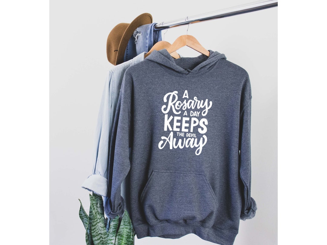 Rosary Hoodie - Catholic T-shirt - Catholic Tee - Catholic Apparel ...
