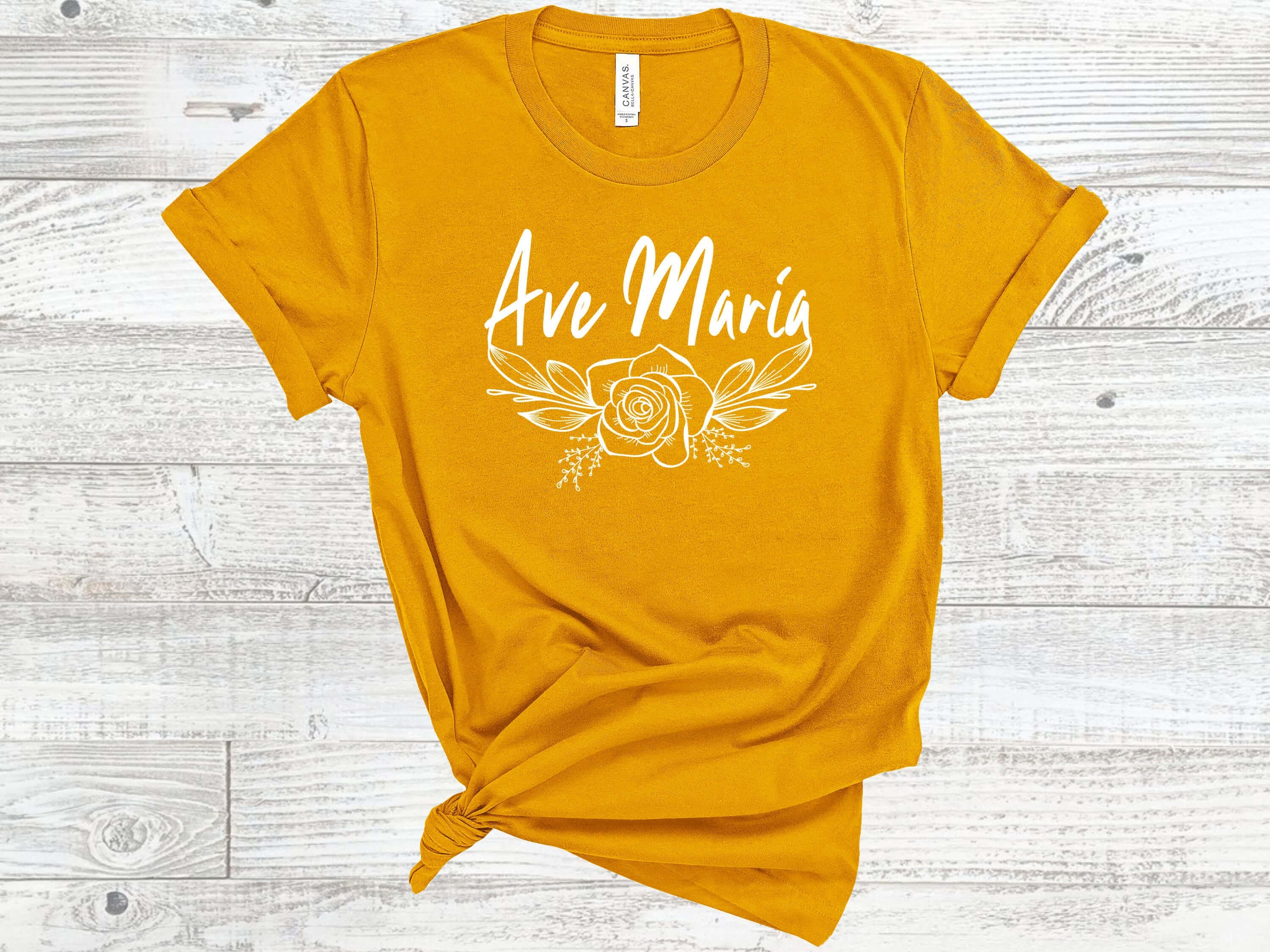 Ave Maria Shirt Virgin Mary Shirt Miraculous Medal T-shirt | Etsy