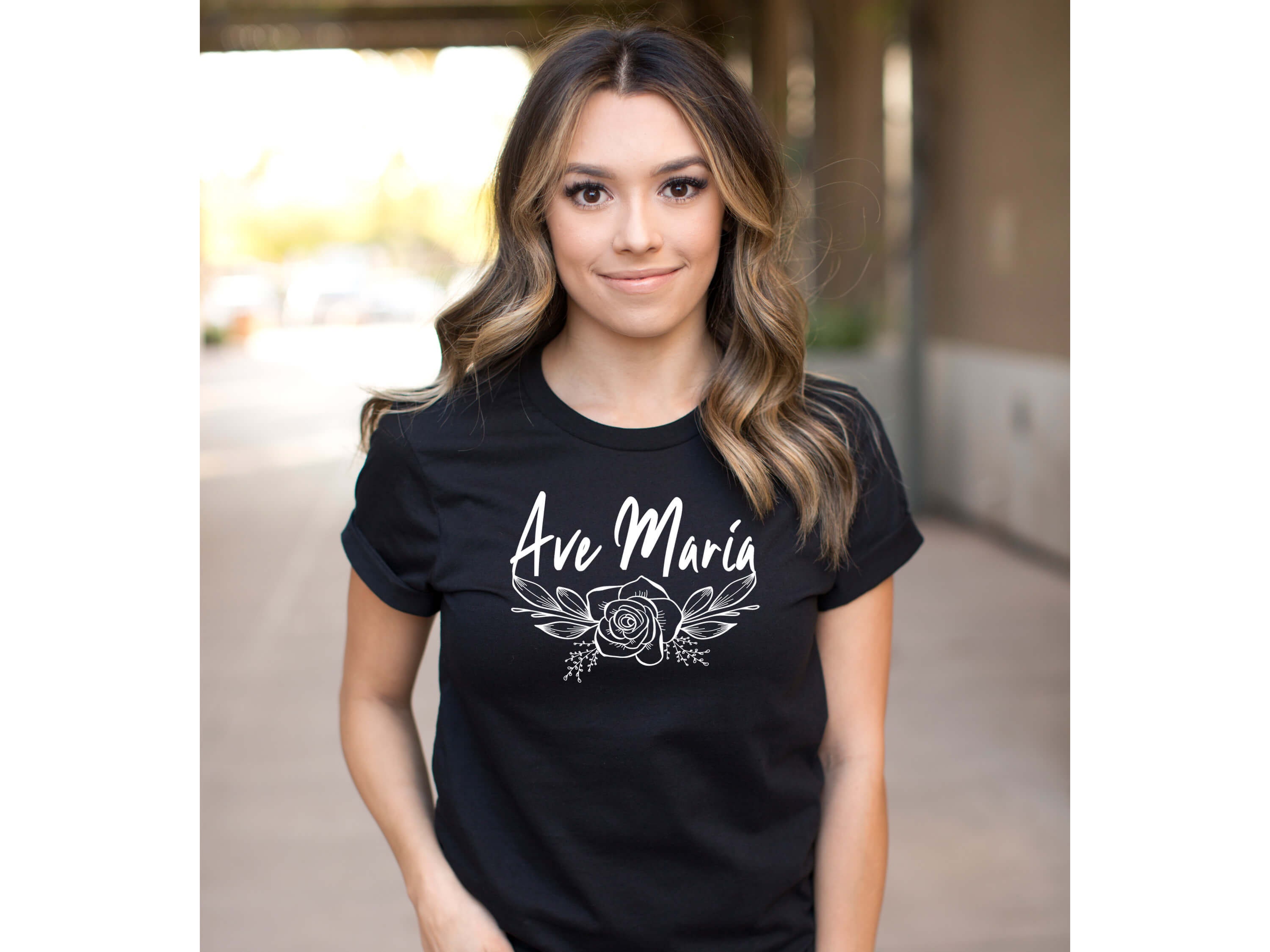 Ave Maria Shirt Virgin Mary Shirt Miraculous Medal T-shirt - Etsy