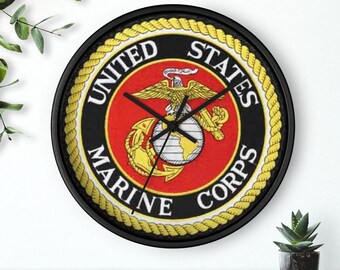 Usmc Clock - Etsy