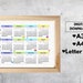 2024 Doodle Theme Year Calendar Printable * Year at a Glance* Digital ...