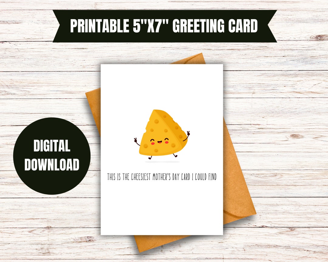 Printable Mothers Day Card, Mother's Day Card Funny, Digital Mother's ...