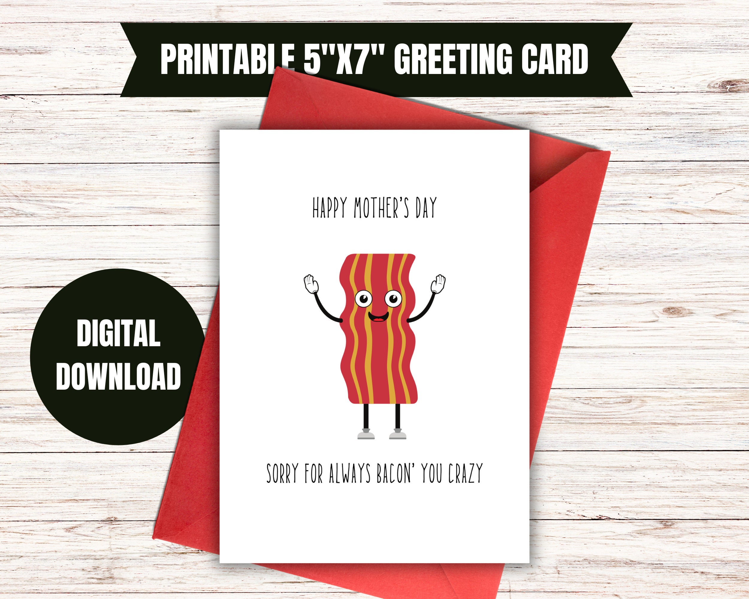 Printable Mothers Day Card, Mother's Day Card Funny, Digital Mother's ...