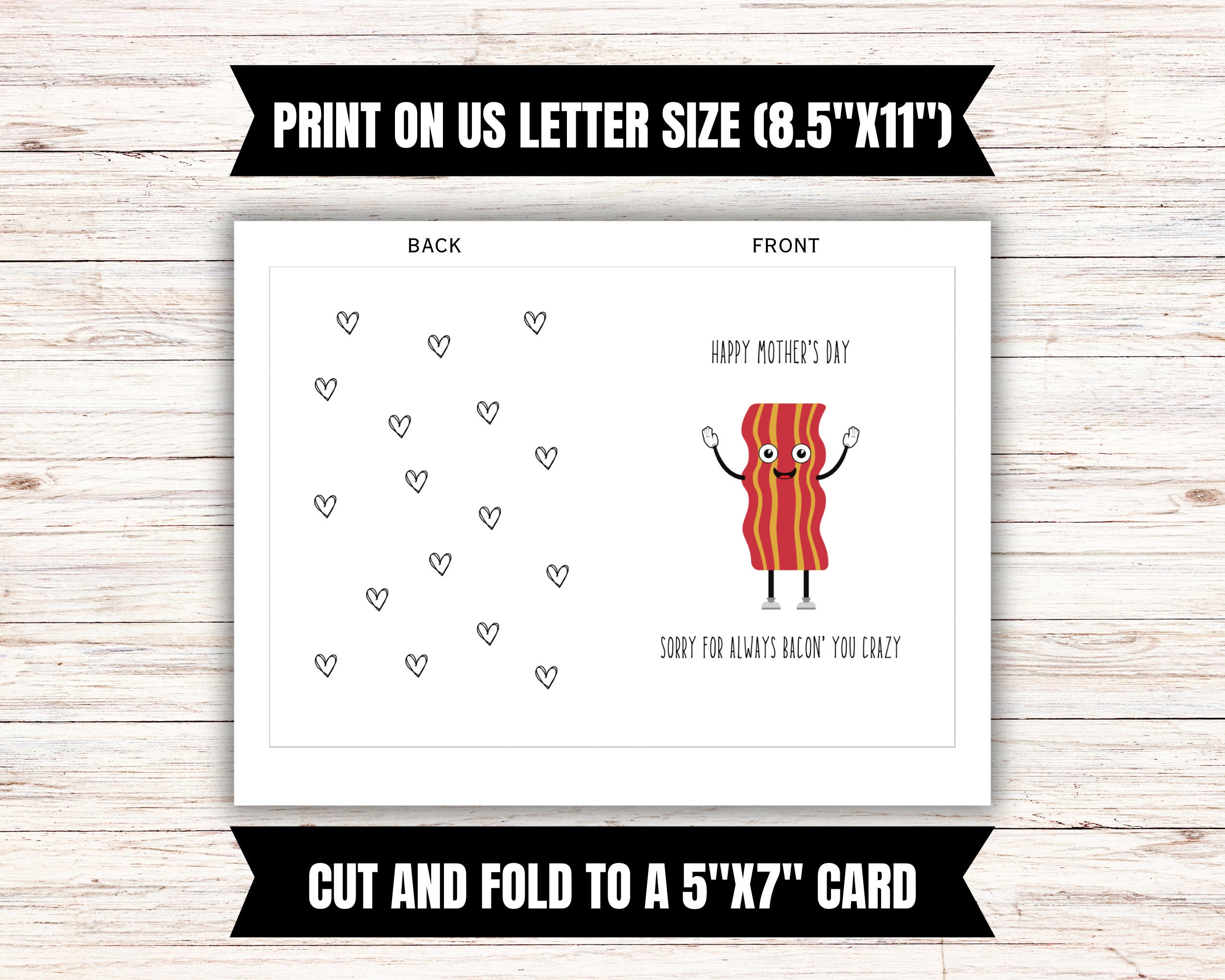 Printable Mothers Day Card, Mother's Day Card Funny, Digital Mother's ...