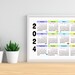 2024 Doodle Theme Year Calendar Printable * Year at a Glance* Digital ...