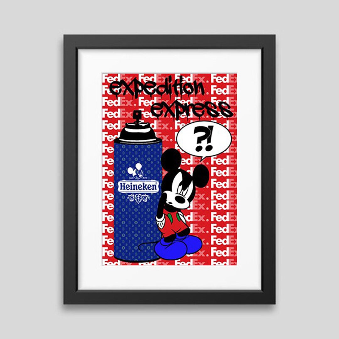 Mickey Mouse Street Art - Etsy