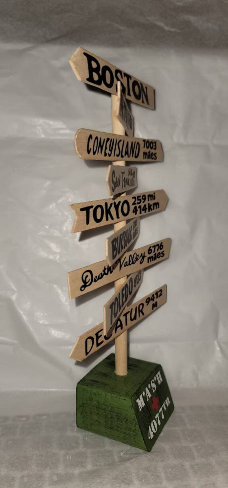 Mash 4077th Miniature Sign Post Mash 4077 | Etsy