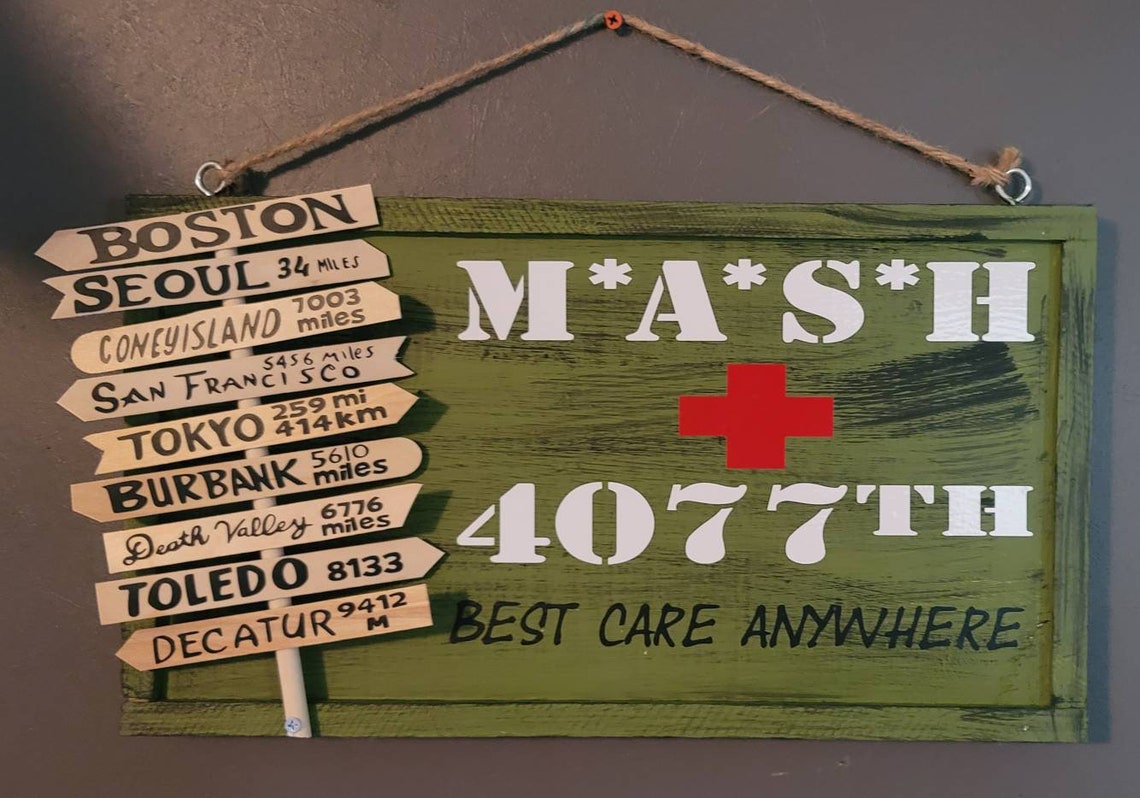 Mash 4077 Sign Post Decorative Sign Mash 4077th Signpost Sign - Etsy